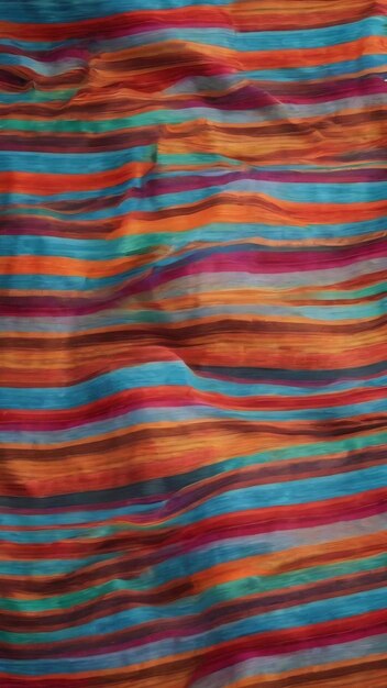 Premium AI Image | Multi colored striped fabric texture Premium AI Image | Multi colored striped fabric texture