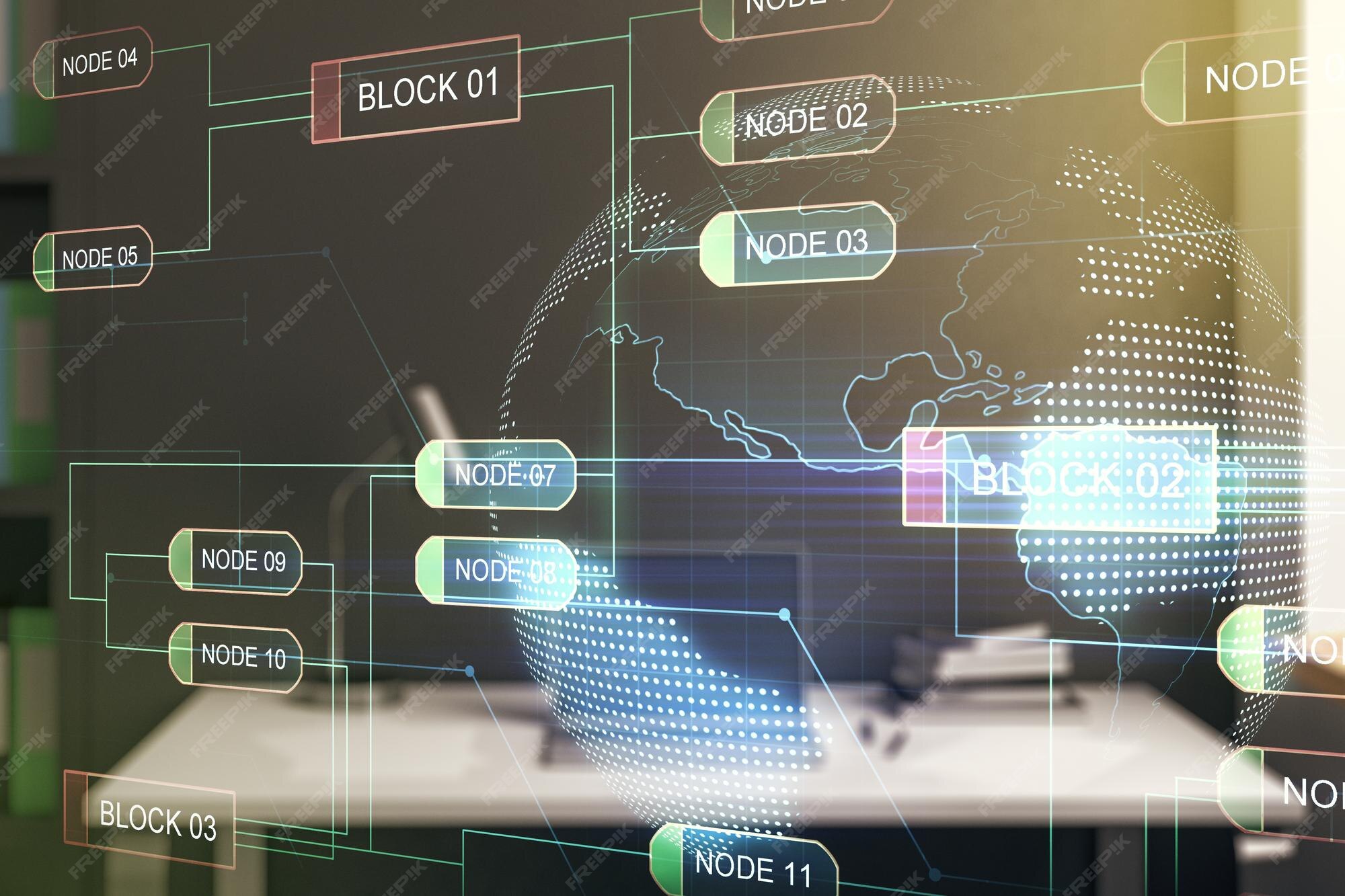 Premium Photo | Multi exposure of abstract creative coding sketch with world map and modern ...