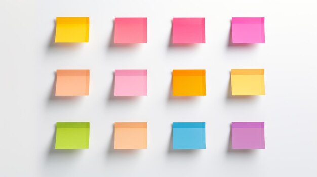 Premium Photo | Multicolored Sticky Notes Stack on White Background Premium Photo | Multicolored Sticky Notes Stack on White Background