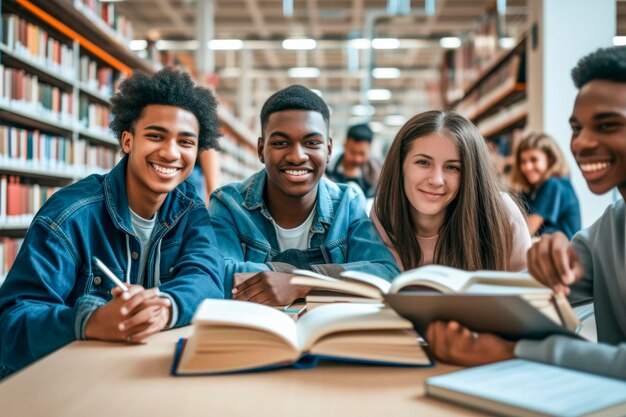 Premium Photo | Multiracial university students sitting together at ... Premium Photo | Multiracial university students sitting together at ...