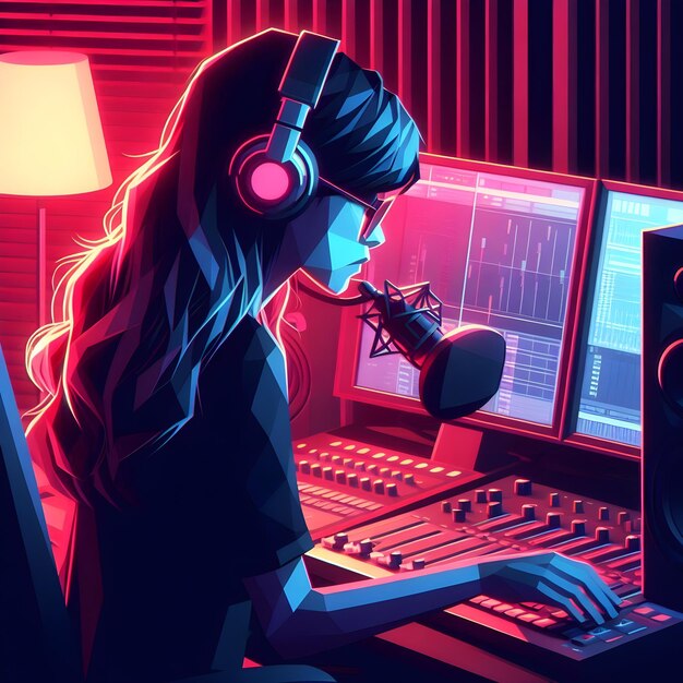 Music Producer Music Studio Recording Studio | Premium AI-generated image Music Producer Music Studio Recording Studio | Premium AI-generated image