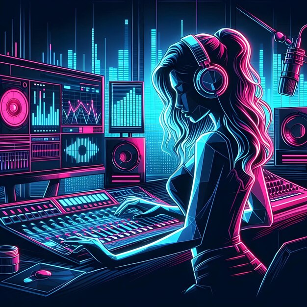 Music Producer Music Studio Recording Studio | Premium AI-generated image Music Producer Music Studio Recording Studio | Premium AI-generated image