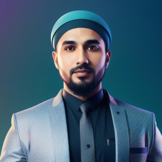 Premium AI Image | Muslim man generative AI Premium AI Image | Muslim man generative AI