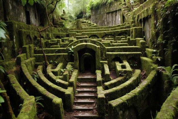 Premium Photo | Mystical garden maze with hidden passages and traps Premium Photo | Mystical garden maze with hidden passages and traps