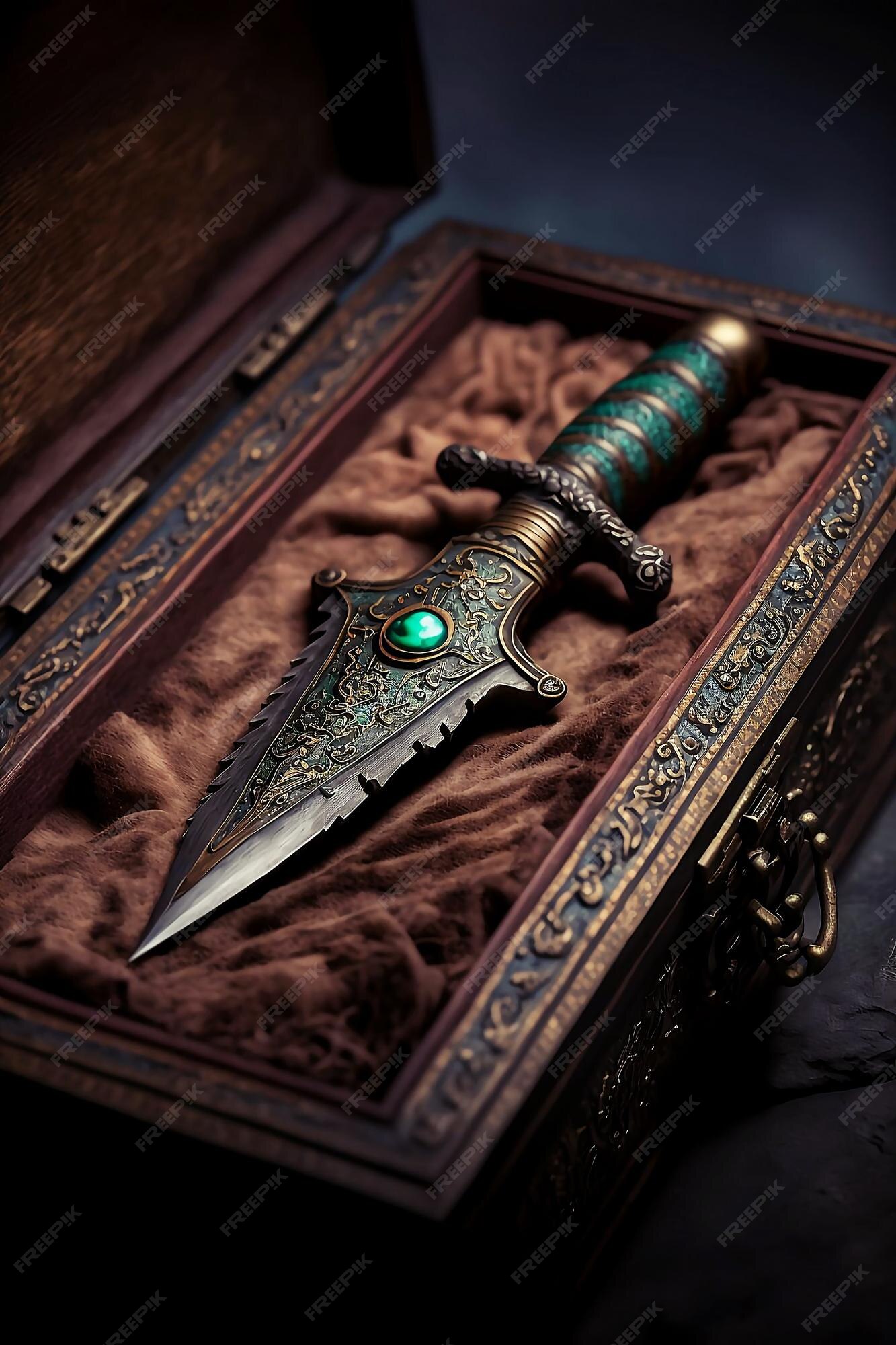 Premium Photo Mythical Dagger With Venom Digital Art