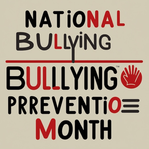 National Bullying Prevention Month Vector Illustration Template Raising ... National Bullying Prevention Month Vector Illustration Template Raising ...