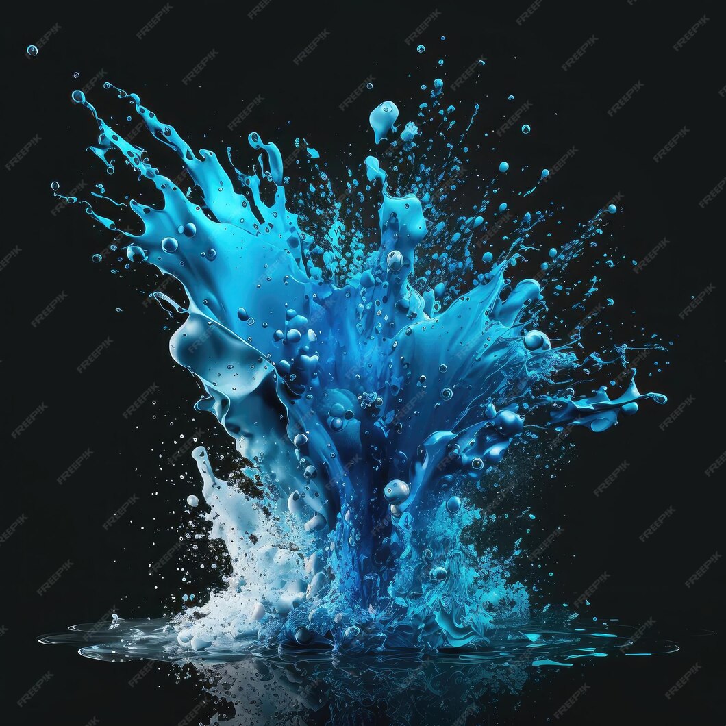 Premium Photo | Natural water splash vfx game ai generated Premium Photo | Natural water splash vfx game ai generated