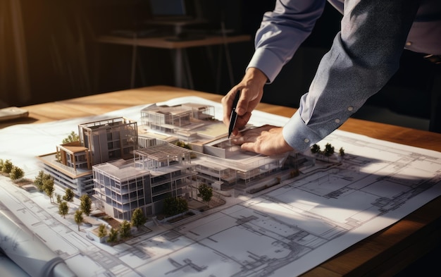 Premium AI Image | Navigating Construction Challenges Premium AI Image | Navigating Construction Challenges