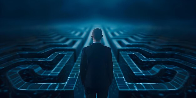 Premium Photo | Navigating a digital maze of information in pursuit of ... Premium Photo | Navigating a digital maze of information in pursuit of ...
