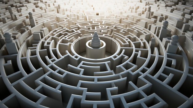 Premium AI Image | Navigating the Maze of Bureaucracy Premium AI Image | Navigating the Maze of Bureaucracy