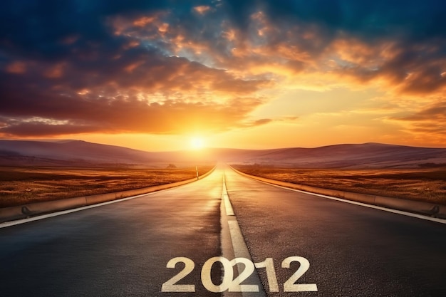 Premium AI Image | Navigating the Open Road Towards New Year 2023 ... Premium AI Image | Navigating the Open Road Towards New Year 2023 ...