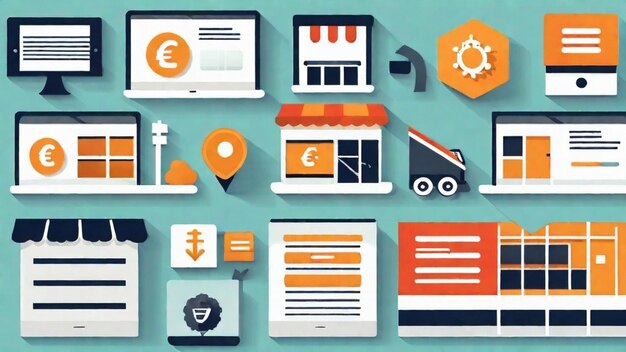 Premium AI Image | Navigating the World of Ecommerce Premium AI Image | Navigating the World of Ecommerce