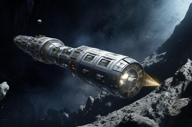 Premium AI Image | Nebula Drills Delving into DeepSpace Asteroid Mining Premium AI Image | Nebula Drills Delving into DeepSpace Asteroid Mining
