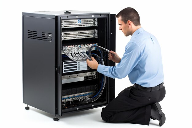 Premium Photo | Network administrator isolated on a transparent background Premium Photo | Network administrator isolated on a transparent background