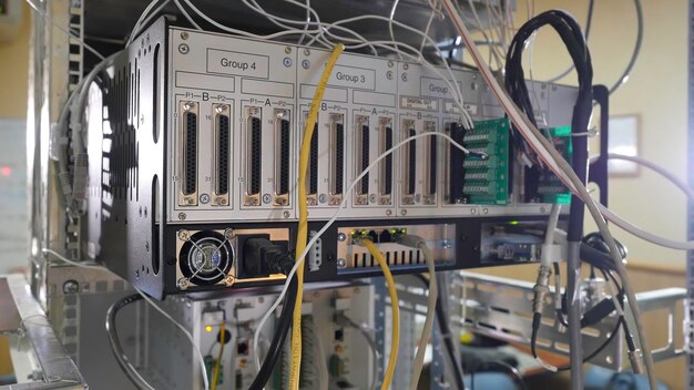 Premium Photo | Network panel switch and cable in data center Premium Photo | Network panel switch and cable in data center