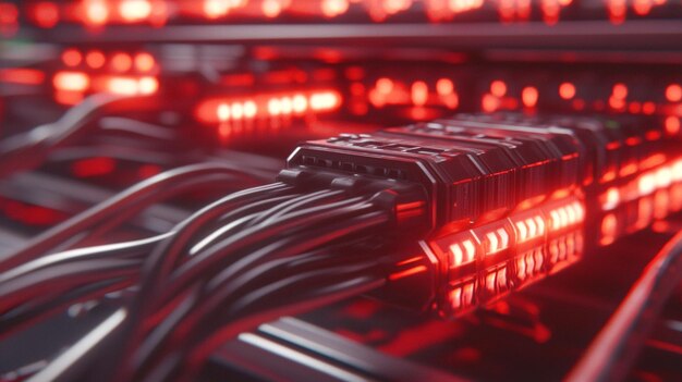 Network switch computer server cable | Premium AI-generated image Network switch computer server cable | Premium AI-generated image
