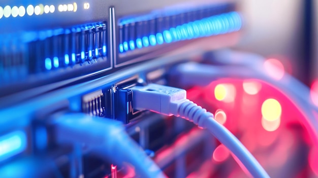 Network switch computer server cable | Premium AI-generated image Network switch computer server cable | Premium AI-generated image