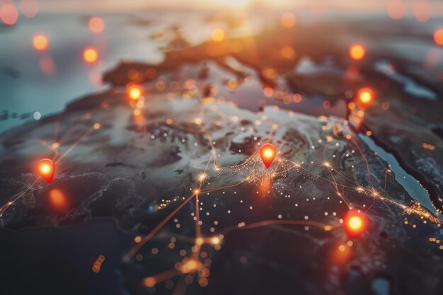 Premium Photo Networking Connection Global Communications Online Concept