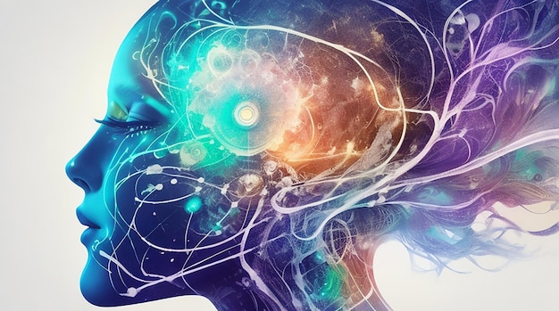 Premium AI Image | Neural ink revolution merging the human mind Premium AI Image | Neural ink revolution merging the human mind