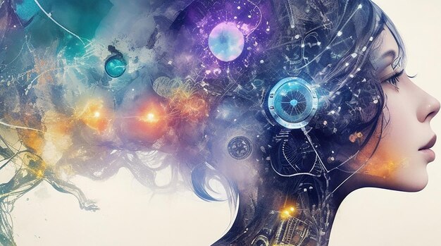Premium AI Image | Neural ink revolution merging the human mind Premium AI Image | Neural ink revolution merging the human mind