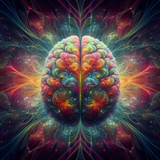 Premium Ai Image Neural Patterns Human Brain Generated Ai