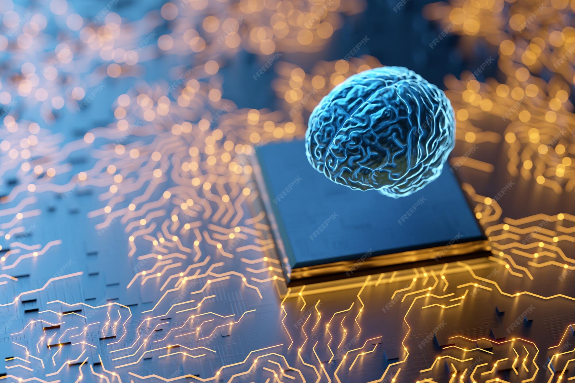 Premium Photo | Neurochip neuro interface artificial brain artificial intelligence ...