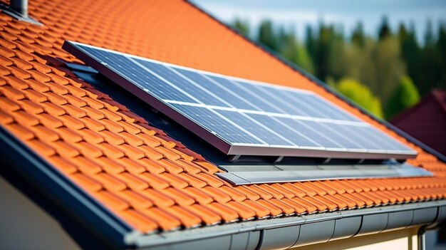 Premium AI Image | Newly constructed homes with solar panels on the ... Premium AI Image | Newly constructed homes with solar panels on the ...