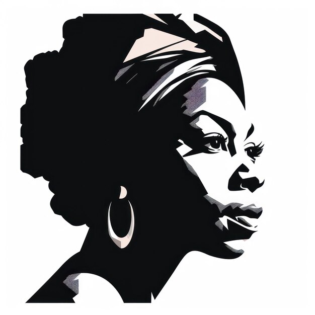 Premium Ai Image Nina Simone Icon