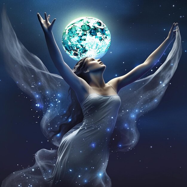 Premium AI Image | Nocturnal Wonders Moon and Magical Nights Premium AI Image | Nocturnal Wonders Moon and Magical Nights