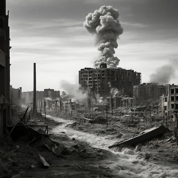 Premium AI Image | Nuclear War Premium AI Image | Nuclear War
