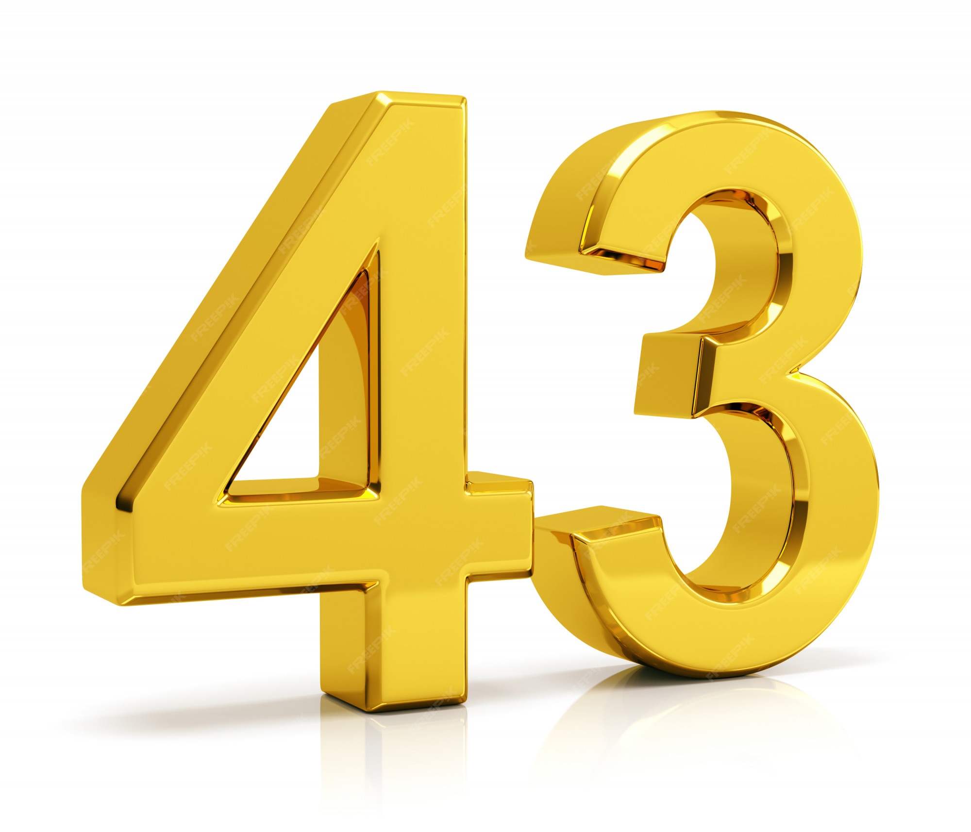 Premium Photo | Number 43 Premium Photo | Number 43