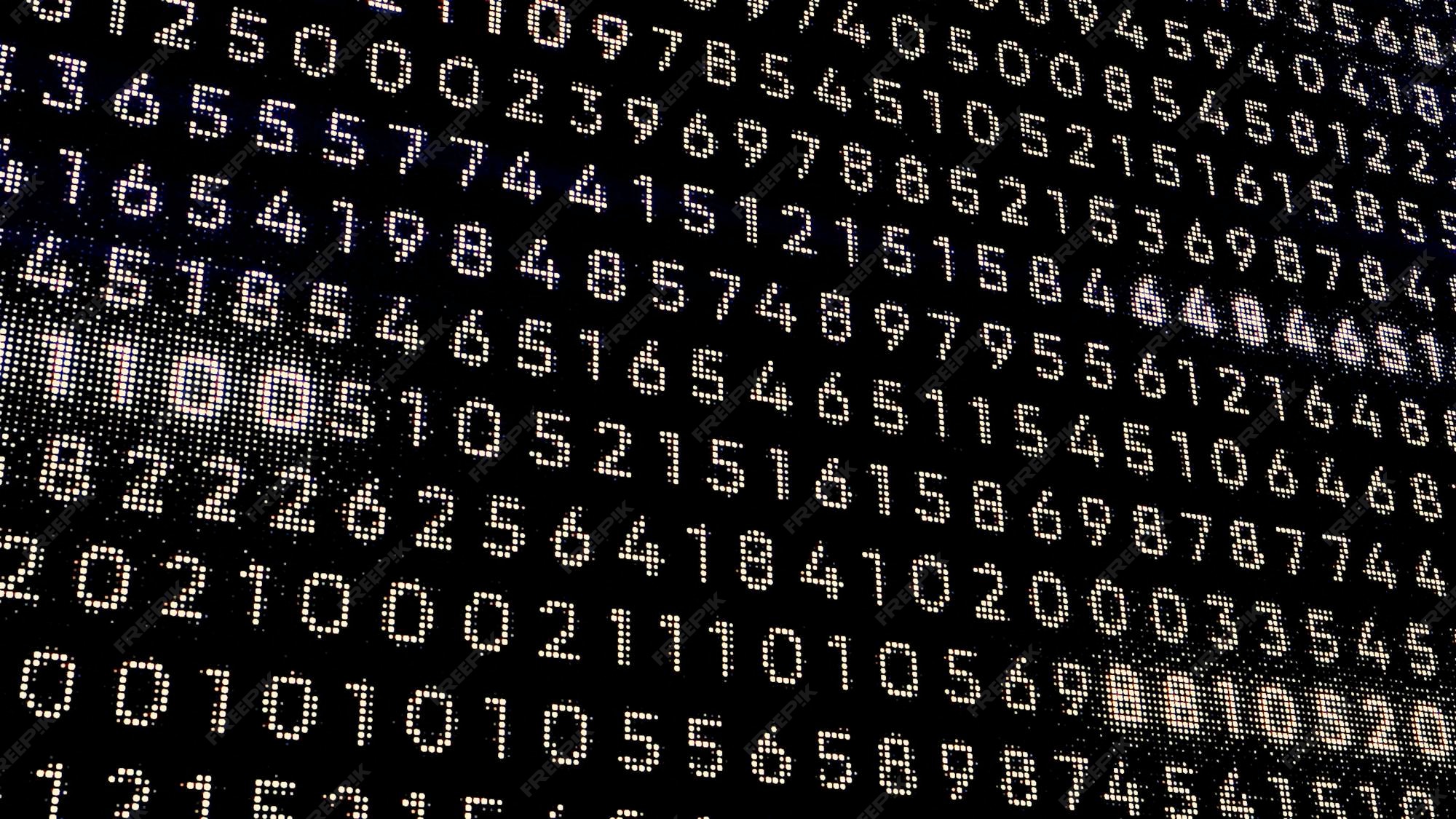 Premium Photo | Numerical code in matrix computer program motion ...