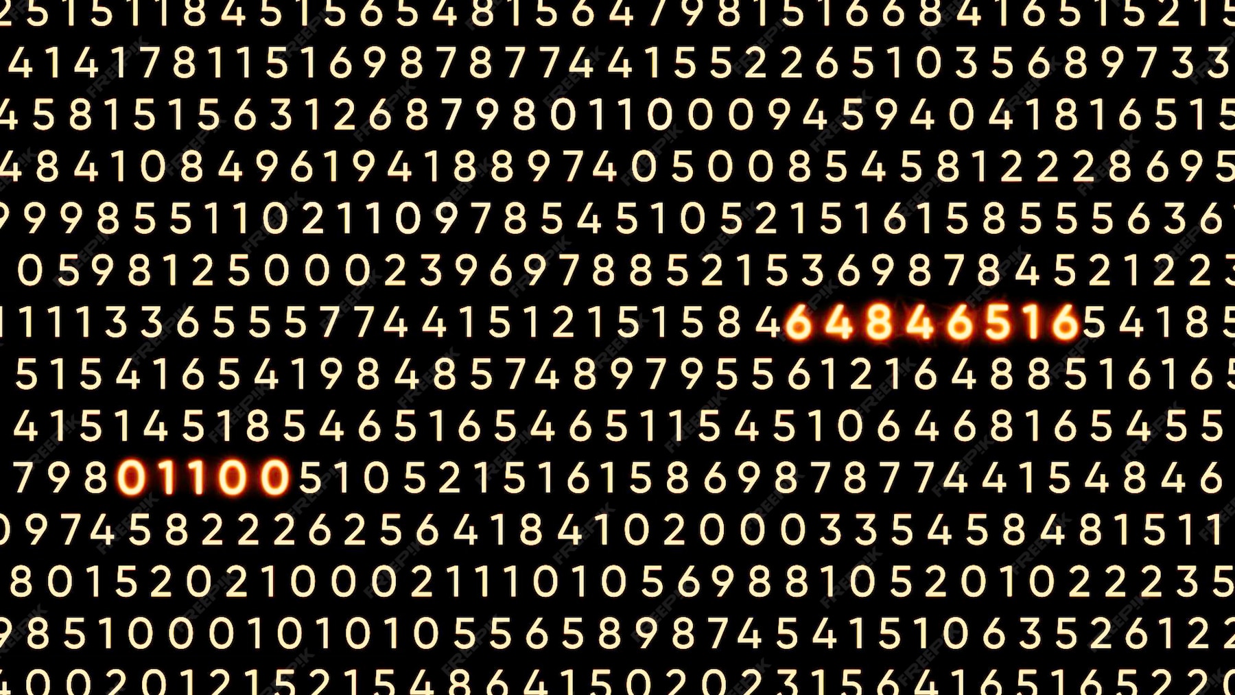 Premium Photo | Numerical code in matrix computer program motion ...