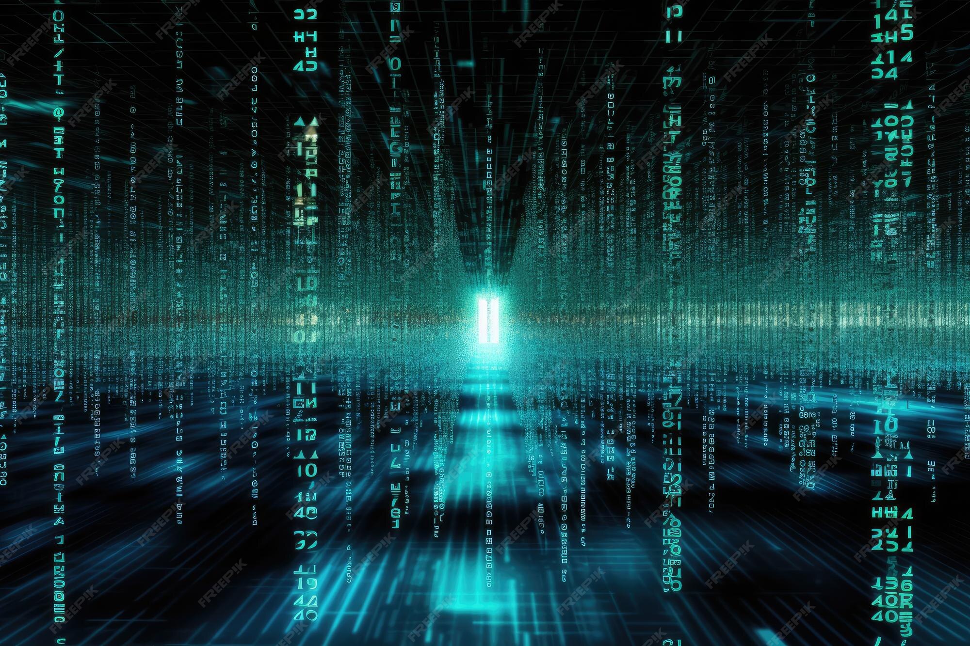 Premium AI Image | Numerous Numbers on Dark Background A Visual Representation of Quantitative ...