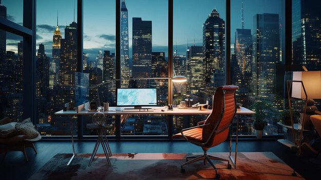 Premium AI Image | Office Ambiance Generative AI Premium AI Image | Office Ambiance Generative AI