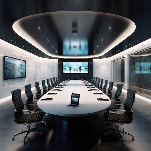 A office meeting room | Premium AI-generated image A office meeting room | Premium AI-generated image