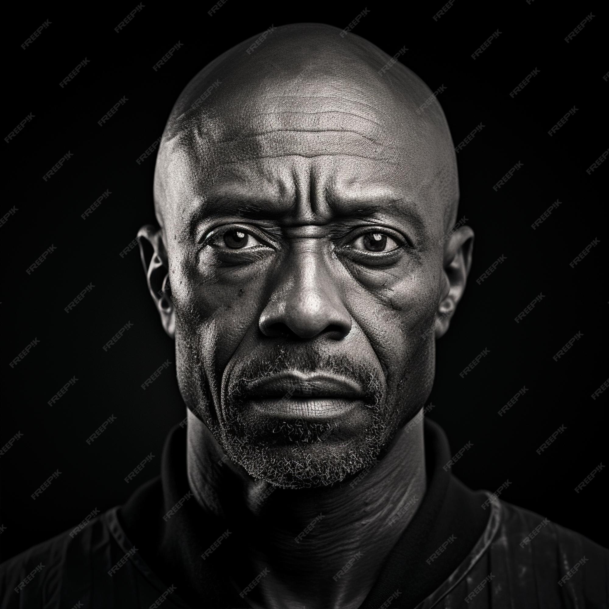 Premium AI Image | A old man black amp white portrait Premium AI Image | A old man black amp white portrait