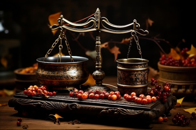 Premium AI Image | Old weighing scale still life Shallow depth ... Premium AI Image | Old weighing scale still life Shallow depth ...