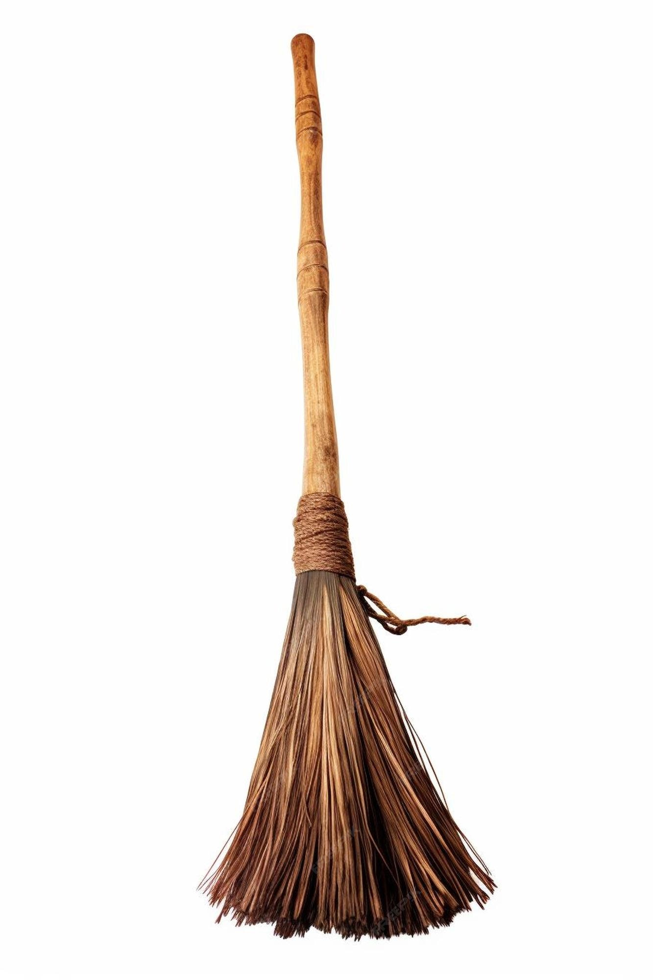 Premium Ai Image Old Wicked Broom Isolated On White Witchs Broomstick A Besom Or More