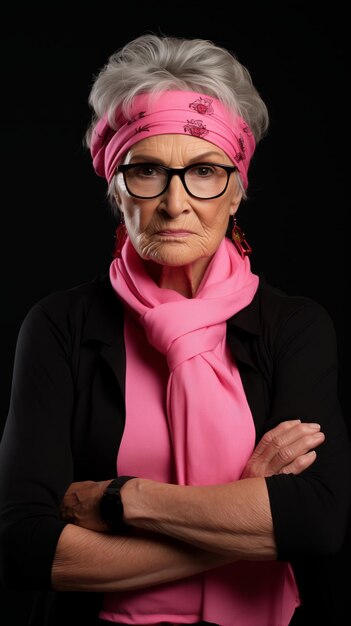 Premium Photo | Old woman standing confidently Premium Photo | Old woman standing confidently