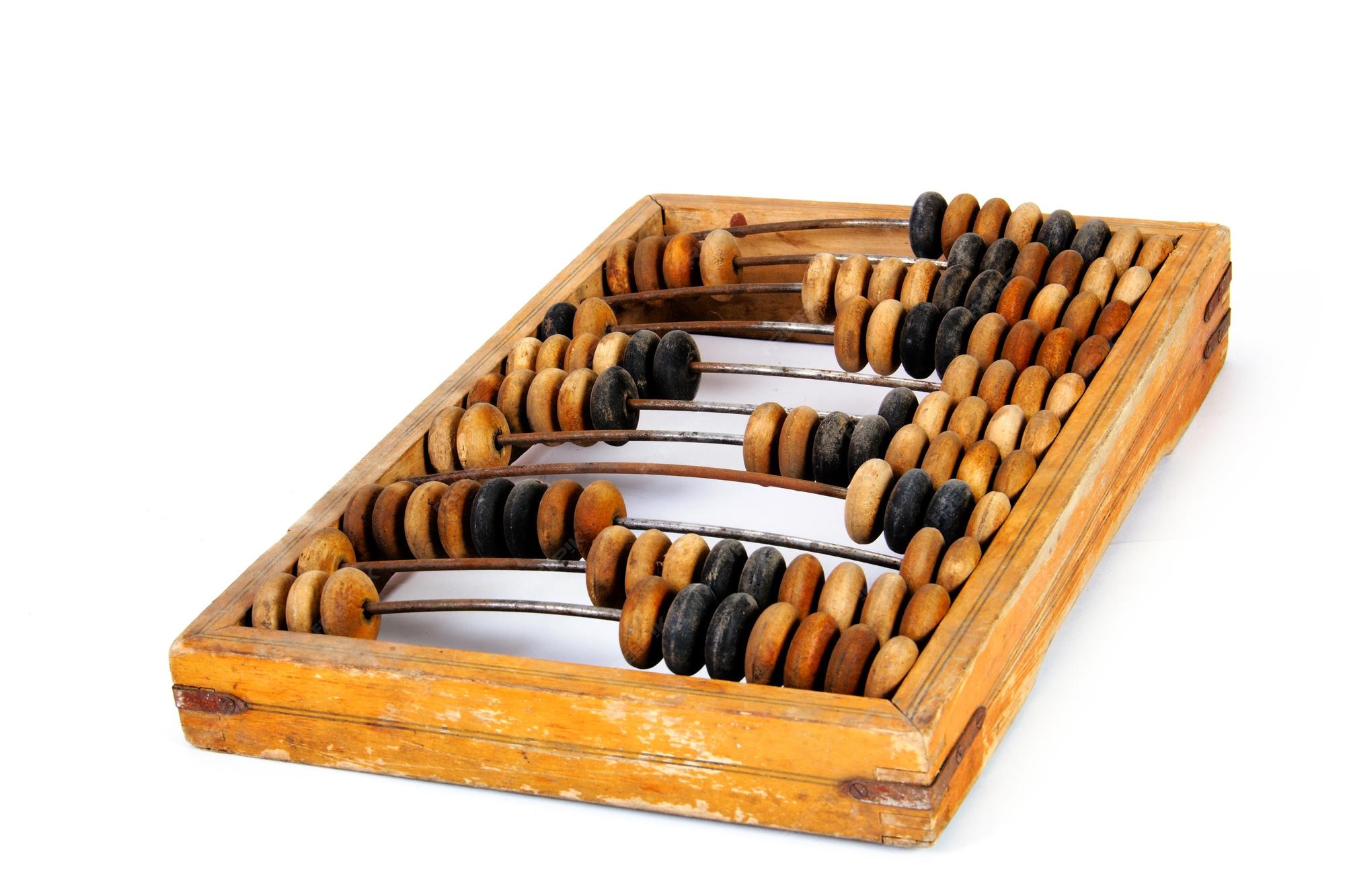 Premium Photo | Old wooden abacus with a calculated sum isolated on a ... Premium Photo | Old wooden abacus with a calculated sum isolated on a ...