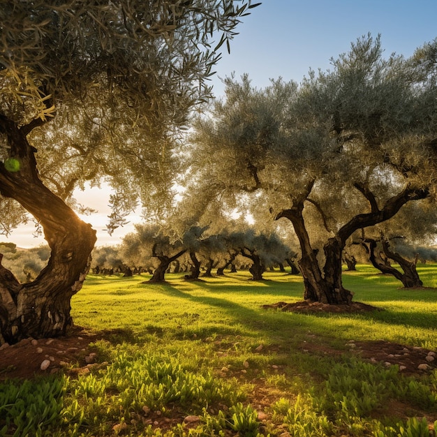Premium AI Image | Olive Grove Premium AI Image | Olive Grove