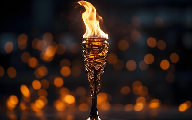 Premium AI Image | olympic games Torch Flame Premium AI Image | olympic games Torch Flame