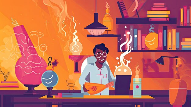 Premium AI Image | Online webinar flat illustration generative ai Premium AI Image | Online webinar flat illustration generative ai