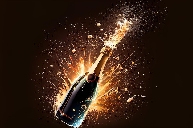 Premium Photo | Opening bottle of champagne frozen champagne splashes ... Premium Photo | Opening bottle of champagne frozen champagne splashes ...