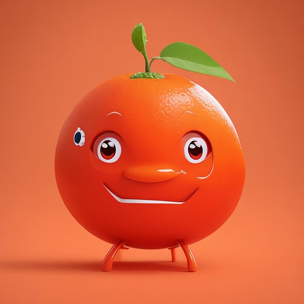 Premium Photo | Orange character generated by AI Premium Photo | Orange character generated by AI