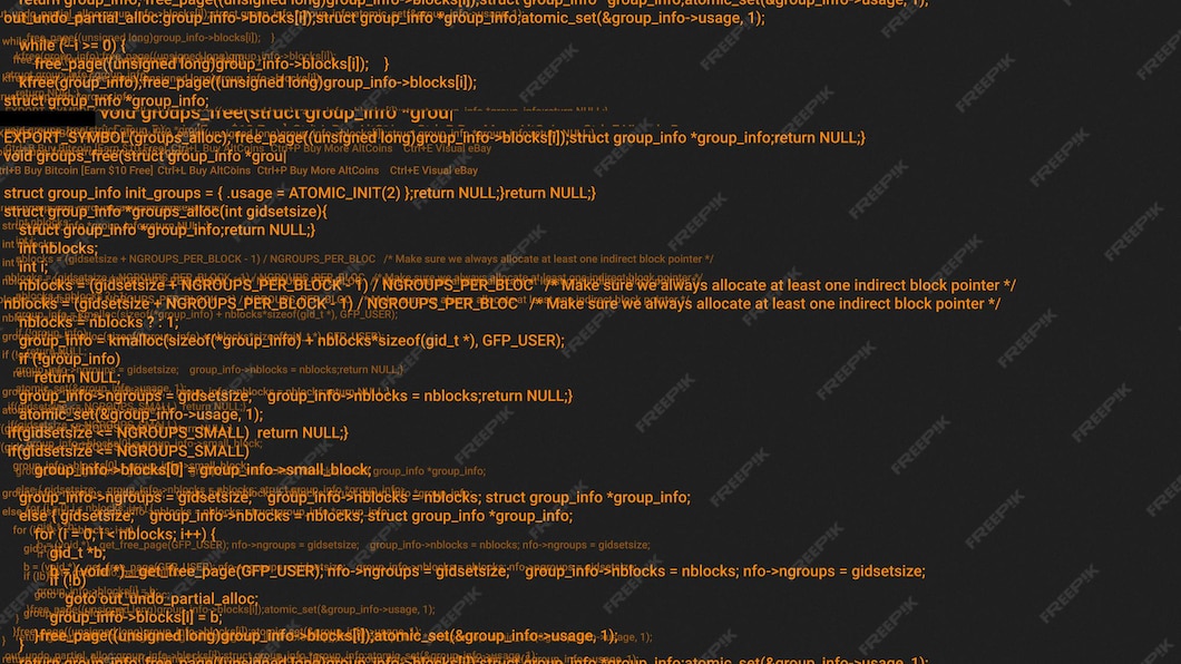 Premium Photo Orange Screen Coding Hacker Concept Animation With Glitch Programming Code