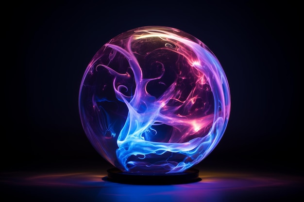 Premium AI Image | Orb of gas forming into a shape of purple and blue ... Premium AI Image | Orb of gas forming into a shape of purple and blue ...