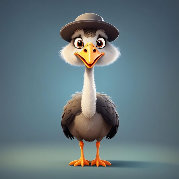 Premium AI Image | Ostrich Illustration AI Generative Premium AI Image | Ostrich Illustration AI Generative