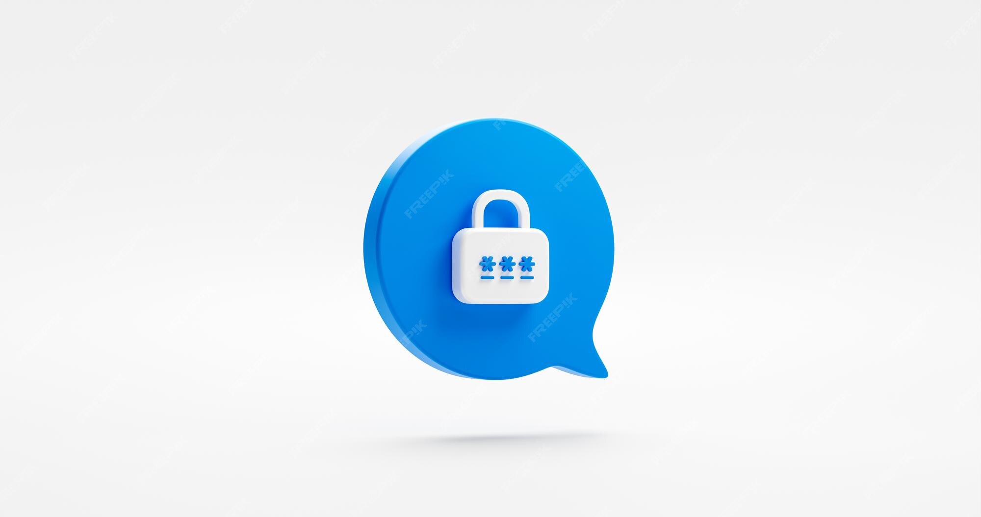 Premium Photo Otp One Time Password 3d Icon Isolated On White